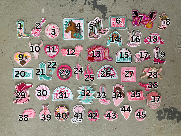 Girly Western Patches - Lil Bee's Bohemian