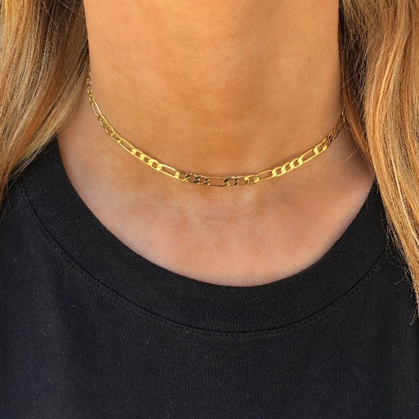 Harley Gold Chain Choker Necklace - Lil Bee's Bohemian
