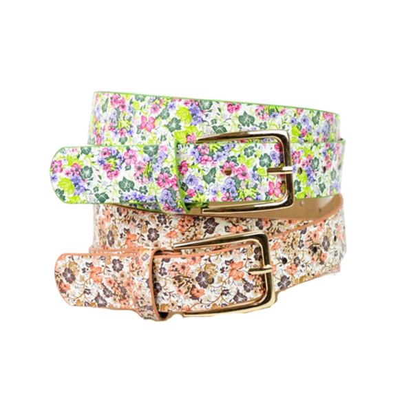 Flower Power Floral Print Belt - Lil Bee's Bohemian